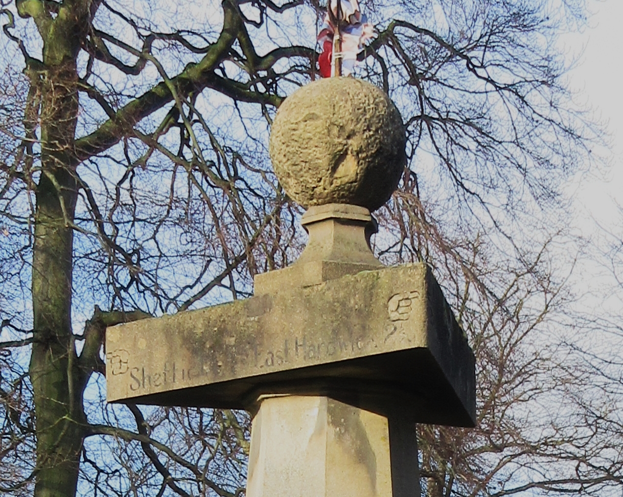 Three obelisk mileposts at Ackworth - Yorkshire Milestones